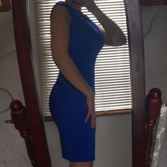 Jax | Dresses | Jax Blue Satin Midi Dress | Poshmark